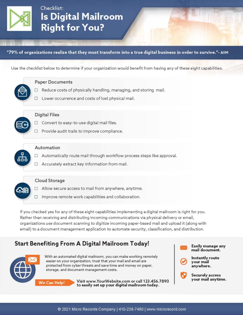 Digital Mail Services - Micro Records Company, Inc.